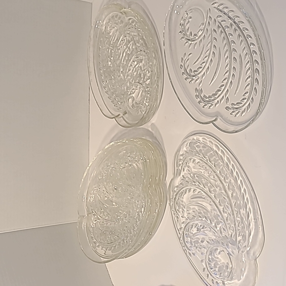 Federal Glass Company | Dining | Vintage 8 Piece Glass Homestead Snack ...